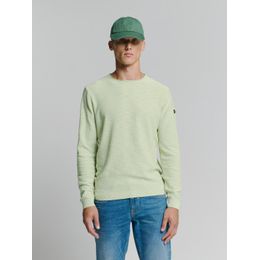 Rundhalspullover NO EXCESS "NO EXCESS Pullover mit Rundhalsausschnitt", Herren, Gr. XL, gr&uuml;n (mint), 100% baumwolle, Pullover Rundhalspullover