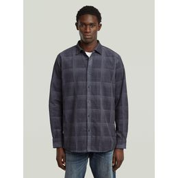 G-Star Raw Langarmshirt G-STAR "Clean Regular Hemd", Herren, Gr. S, india ink gd laser check, Obermaterial: 100% Baumwolle, Shirts Langarmshirt