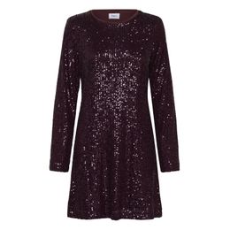 Jerseykleid Saint Tropez "Jerseykleid XeniraSZ", Damen, Gr. XS, N-Gr, rot (winetasting), Obermaterial: 95% Polyester PES. 5% Elasthan EL., Kleider Jerseykleid