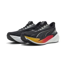 Trainingsschuh Puma "Maxima Pro Laufschuhe Erwachsene", Damen, Gr. 36, schwarz rot gelb sizzle wei&szlig;, Obermaterial: Textil, Synthetik. Futter: Textil. Innensohle: Textil. Laufsohle: Gummi, Schuhe