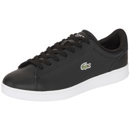 Sneaker Lacoste "CARNABY SET", Herren, Gr. 41, blk, wht, Leder, Schuhe Sneaker