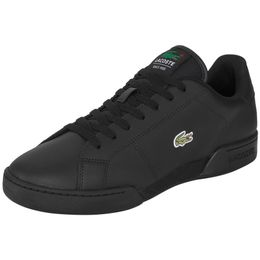Sneaker Lacoste "CARNABY CUP", Herren, Gr. 44, blk, blk, Leder, Synthetik, Schuhe Sneaker