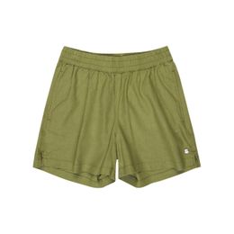 Shorts Roxy "Lekeitio Bay", M&auml;dchen, Gr. 6(115-120cm), olivgr&uuml;n, Obermaterial: 55% Leinen, 45% Viskose., Hosen Shorts