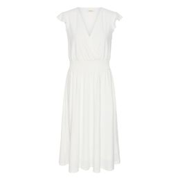 Jerseykleid Cream "Jerseykleid CRMianna", Damen, Gr. L, N-Gr, wei&szlig; (snow wei&szlig;), Obermaterial: 95% Polyester PES. 5% Elasthan EL., Kleider Jerseykleid