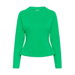 Sweatshirt Kaffe "Sweatshirt KAkatja", Damen, Gr. L, gr&uuml;n (bright gr&uuml;n), Obermaterial: 65% Baumwolle CO. 35% Polyester PES., Sweatshirts Sweatshirt