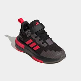 Sneaker adidas Sportswear "ADIDAS MINECRAFT PRO KIDS", M&auml;dchen, Gr. 28, core schwarz, lucid rot, grau strata, Synthetik, Textil, Schuhe Sneaker, f&uuml;r Kinder & Jugendliche