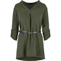 Blusentop CLOUD 5IVE "CLOUD 5IVE Damen", Damen, Gr. L, gr&uuml;n, 95% Polyester, 5% Elasthan, Blusen Blusentop
