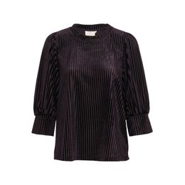 Langarmbluse Kaffe "Langarm-Bluse KAcaca", Damen, Gr. M, blau (dawn lila cc.), Obermaterial: 90% Polyester PES. 10% Elasthan EL., Blusen