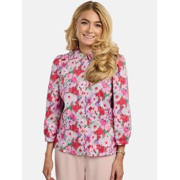 Blusentop LIBERT&Eacute; ESSENTIEL "Libert&eacute; Essentiel Shirt FLORA", Damen, Gr. S, painted pink flower, Obermaterial: 100% Baumwolle, Blusen Blusentop