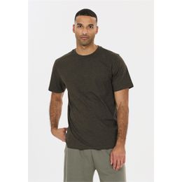 NOU Herren Funktionsshirt "Florce V2"gr&uuml;n, schwarz, Gr. L, meliert, 60% Polyester, 40% Baumwolle, Shirts, Schmucklos