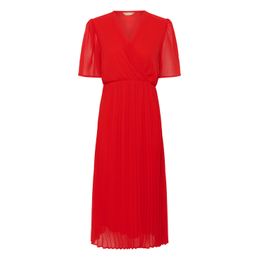 Midikleid Culture "Casual CUUNI", Damen, Gr. M, N-Gr, rot (fiery rot), Obermaterial: 100% Polyester PES., Kleider Midikleid