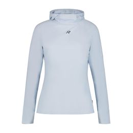 Trainingsshirt Rukka "Rukka Trikothemd Miinala", Damen, Gr. 40, eisblau, Stoff, 100% Polyester, normal, ohne Ausschnitt, Shirts