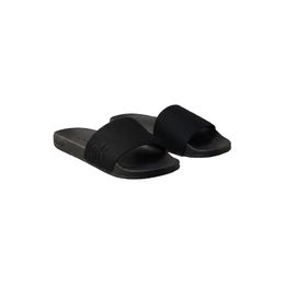 Calvin Klein Herren Pantolette "ESS SLIDE HF SIDE LOGO CV", Gr. 44schwarz, Textil, unifarben, Basic, Schuhe, Strandschuh, Sommerschuh, Flat mit