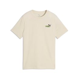 T-Shirt Puma "ESS 2 COLOR SMALL NO 1 LOGO TEE B", Jungen, Gr. 128, alpine snow, Jersey, Obermaterial: 100% Baumwolle, bedruckt, regular fit normal, Rundhals, Shirts T-Shirt, mit Rundhalsausschnitt, Kurzarm, ohne Kapuze, mit gesticktem Logo