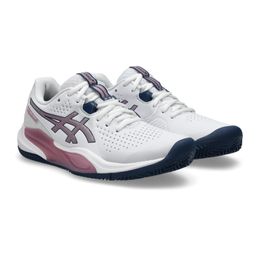 Tennisschuh asics "GEL-CHALLENGER 15 CLAY", Damen, Gr. 40, wei&szlig;, taro lila, Synthetik, Schuhe, Sandplatzschuhe f&uuml;r Aschepl&auml;tze