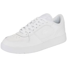 Sneaker Lacoste "COURT ACE", Herren, Gr. 42,5, wht, wht, Leder, Synthetik, Schuhe Sneaker