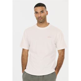 Funktionsshirt NOU "Sudal", Herren, Gr. XL, wei&szlig;, 100% Baumwolle, bedruckt, unifarben, normal, Rundhals, Shirts Funktionsshirt, mit R&uuml;cken Print