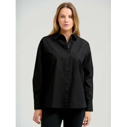 Blusentop TEESHOPPEN "TEESHOPPEN Shirt Relaxed", Damen, Gr. L, schwarz, Obermaterial: 100% Baumwolle, Blusen Blusentop
