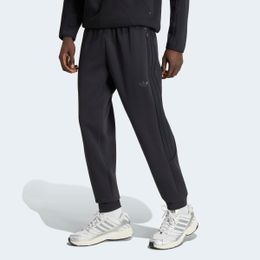 Sporthose adidas originals "SPACER PANTS", Herren, Gr. L, N-Gr, schwarz, normal, gr., Obermaterial: 67% Polyester, 33% Baumwolle, Hosen Sporthose