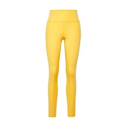 Chinohose "Girlfriend Collective Trousers High-rise", Damen, Gr. L, Normalgr&ouml;&szlig;en, golden glow, Obermaterial: 79% Polyester, 21% Elasthan, Girlfriend Collective, Hosen Chinohose