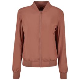 Urban Classics Damen Allwetterjacke "Urban Classics Damen Ladies Light Bomber Jacket"terracotta, Gr. XS, unifarben, 100% Polyester, Jacken