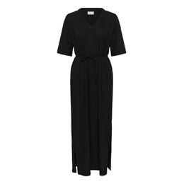 Jerseykleid Kaffe "Jerseykleid KAivanna", Damen, Gr. S, N-Gr, schwarz (schwarz deep), Obermaterial: 95% Polyester Pol. recyc.. 5% Elasthan EL., Kleider Jerseykleid