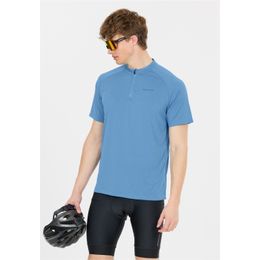 Funktionsshirt Endurance "Crow", Herren, Gr. M, blau, 100% Polyester, meliert, normal, ohne Ausschnitt, Shirts Funktionsshirt, mit Quick-Dry-Technologie