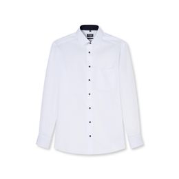Businesshemd OLYMP "OLYMP Luxor, modern fit, New Kent", Herren, Gr. 42, Normaler Arm, wei&szlig;, 100% Baumwolle, Hemden