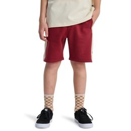 Sweatshorts Quiksilver "Knowledge Area", M&auml;dchen, Gr. 10, rot (burnt russet), Obermaterial: 55% Baumwolle, 45% Microfaser;, Hosen Sweatshorts