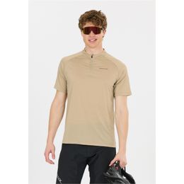 Funktionsshirt Endurance "Crow", Herren, Gr. L, beige, 100% Polyester, meliert, normal, ohne Ausschnitt, Shirts Funktionsshirt, mit Quick-Dry-Technologie