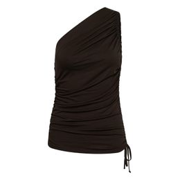 Blusentop Soaked in Luxury "&Auml;rmellose Bluse SLHanadi", Damen, Gr. L, chocolate torte, Obermaterial: 95% Viskose CV. 5% Elasthan EL., Blusen Blusentop