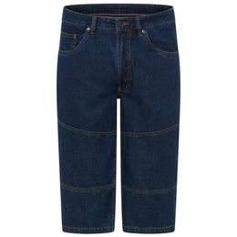 Jeansbermudas Arizona, Herren, Gr. 46, N-Gr, blau (blau used), Denim/Jeans, Obermaterial: 100% Baumwolle, unifarben mit Farbeinsatz, regular fit kniebedeckend, Jeans, Regular Fit, gerade geschnittenes Bein, niedrige Leibh&ouml;he