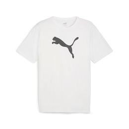 Fu&szlig;balltrikot Puma "TEAMRISE LOGO JERSEY COTTON", Herren, Gr. L, wei&szlig; (Puma wei&szlig;, Puma schwarz), Jersey, Obermaterial: 100% Baumwolle, unifarben, regular fit normal, Rundhals, Trikots Fu&szlig;balltrikot, f&uuml;r Fu&szlig;ball, Kurzarm, sportlicher Stil, aus Baumwolle