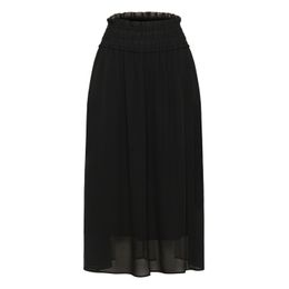 Midirock Kaffe "Rock KAnellie", Damen, Gr. 34, schwarz (schwarz deep), Obermaterial: 100% Polyester PES., R&ouml;cke