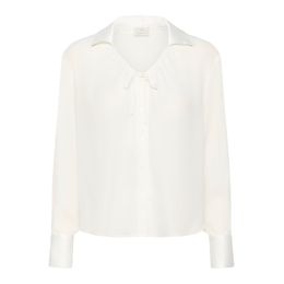 Langarmhemd Kaffe "Langarm - Hemd KAgigi", Damen, Gr. 42, N-Gr, wei&szlig; (chalk), Obermaterial: 100% Polyester PES., Hemden