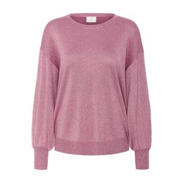 Strickpullover Kaffe "Strickpullover KAregina", Damen, Gr. M, rosa (tulipwood), Obermaterial: 70% Viskose CV. 20% Nylon NY. 10% Polyester PES., Pullover Strickpullover