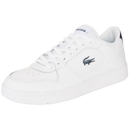 Lacoste Herren Sneaker "COURT ACE", Gr. 42,5wht, nvy, Leder, Synthetik, Schuhe