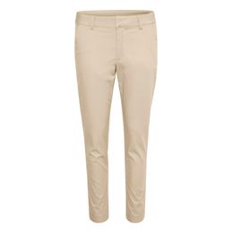 Stoffhose Kaffe "Casual Hose KAlea", Damen, Gr. 34, N-Gr, blau (feather gray), Obermaterial: 38% Polyester PES. 30% Baumwolle CO. 30% Viskose CV. 2% Elasthan EL., Hosen Stoffhose