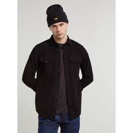 G-Star Raw Langarmshirt G-STAR "Marine Slim Hemd", Herren, Gr. M, dk schwarz gd, Obermaterial: 50% Baumwolle, 50% Baumwolle, Shirts Langarmshirt