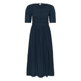 Midikleid Kaffe "Kleid KAbethany", Damen, Gr. 36, N-Gr, midnight marine, Obermaterial: 100% Baumwolle CO., Kleider Midikleid