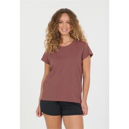 Funktionsshirt NOU "Highmore V2", Herren, Gr. 46, braun (kastanie), 100% Baumwolle, unifarben, normal, Rundhals, Shirts Funktionsshirt, Schmucklos