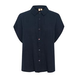 Hemdbluse Culture "Hemd CUmyra", Damen, Gr. S, blau (salute), Obermaterial: 100% Baumwolle CO., Blusen Hemdbluse