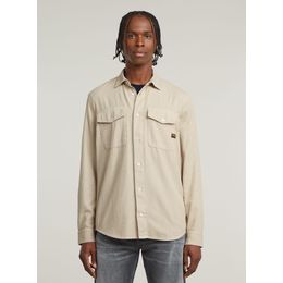 G-Star Raw Langarmshirt G-STAR "Marine Slim Hemd", Herren, Gr. M, dk brick gd, Obermaterial: 50% Baumwolle, 50% Baumwolle, Shirts Langarmshirt