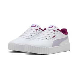 Sneaker Puma "Carina 3.0 Sneakers M&auml;dchen", M&auml;dchen, Gr. 28, lila (wei&szlig; lila crush lila), Obermaterial: Textil, Synthetik. Futter: Textil. Innensohle: Textil. Laufsohle: Gummi, Schuhe Sneaker