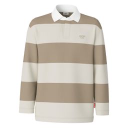JOOP! Sweatshirt JOOP JEANS "Crosban", Herren, Gr. L, open braun, Sweatware, Obermaterial: 100% Baumwolle, unifarben, regular fit taillenbedeckt, Rundhals, eingesetzt abgesteppte Kante, Sweatshirts Sweatshirt, Regular fit mit Polokragen