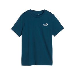 T-Shirt Puma "ESS 2 COLOR SMALL NO 1 LOGO TEE B", Jungen, Gr. 152, midnight petrol, Jersey, Obermaterial: 100% Baumwolle, bedruckt, regular fit normal, Rundhals, Shirts T-Shirt, mit Rundhalsausschnitt, Kurzarm, ohne Kapuze, mit gesticktem Logo