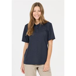 Langarm-Poloshirt WHISTLER "Vale", Damen, Gr. 36, dunkelblau, 97% Polyester, 3% Elasthan, unifarben, normal, ohne Ausschnitt, Shirts, Aus leichtem Material