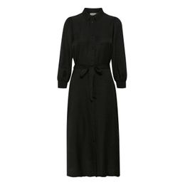 Midikleid Kaffe "Kleid KAellen", Damen, Gr. 34, N-Gr, schwarz deep cc, Obermaterial: 100% Polyester PES., Kleider Midikleid