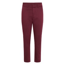 Stoffhose Kaffe "Casual Hose KAlea", Damen, Gr. 40, N-Gr, rot (windsor wine), Obermaterial: 38% Polyester PES. 30% Baumwolle CO. 30% Viskose CV. 2% Elasthan EL., Hosen Stoffhose