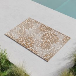 Outdoorteppich Noura Beige/Wei&szlig; ca. 160x230 cm